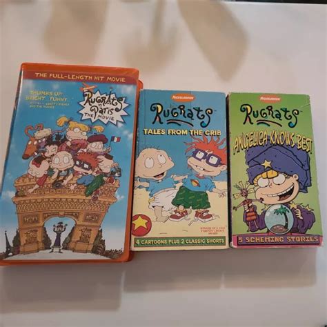 Lot Of Vhs Tapes Nickelodeon The Rugrats Movie Rugrats In Paris The