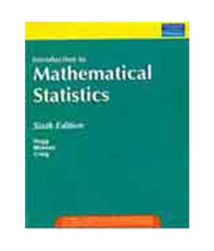Introduction To Mathematical Statistics Hogg Robert V Et Al