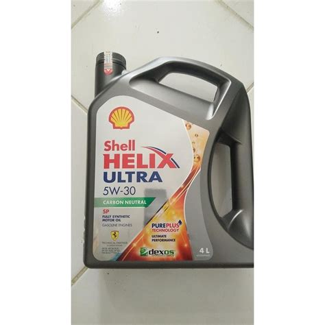 Jual Oli Mesin Mobil Shell Helix Ultra 5W 30 SP Carbon Neutral 4 Liter
