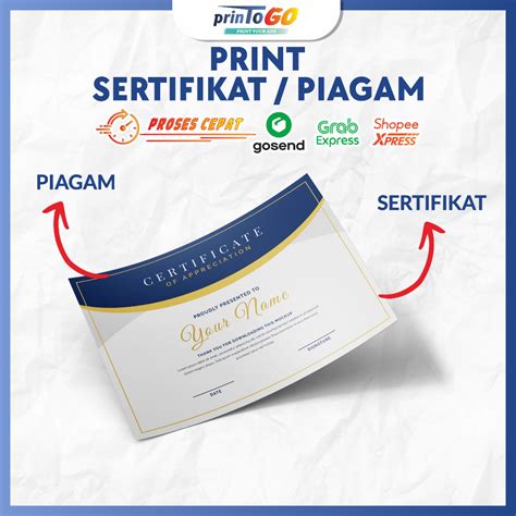 Jual SERTIFIKAT PIAGAM CETAK SERTIFIKAT CETAK SERTIFIKAT PIAGAM