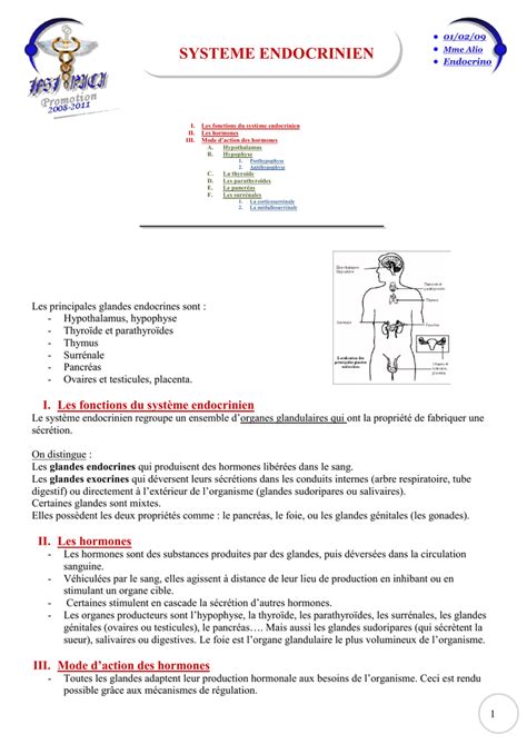 Systeme Endocrinien
