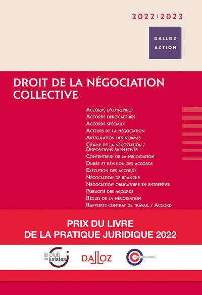 Droit de la négociation collective 2022 2023 broché Grégoire