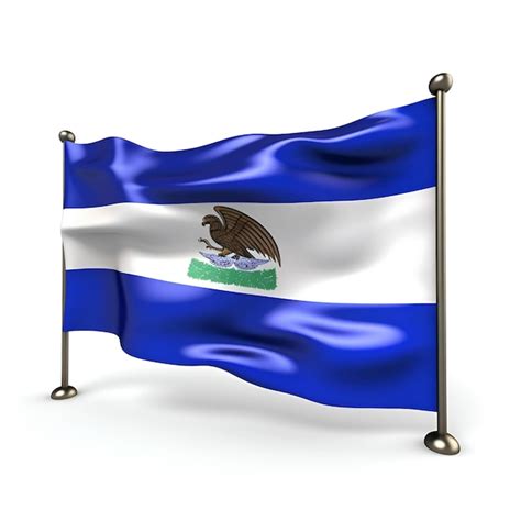 Bandera De El Salvador Ondeando En El Viento Imagen 3d Foto Premium