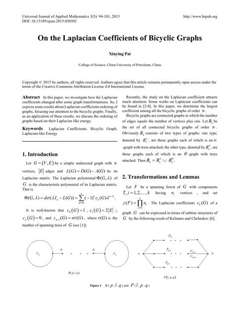 pdf on the laplacian coefficients of bicyclic graphs