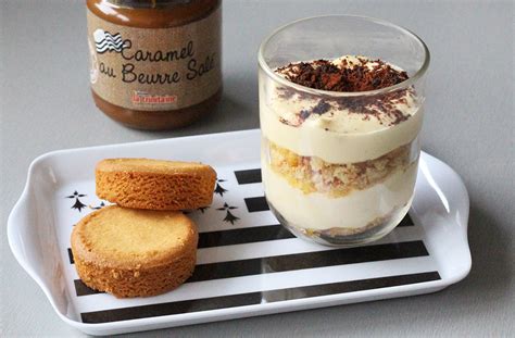 Tiramisu breton au caramel beurre salé et palets bretons