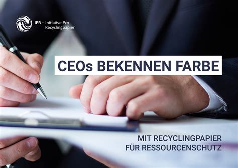 Presse CEOs Bekennen Farbe