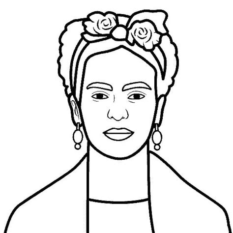Desenhos De Frida Kahlo Para Colorir E Imprimir Colorironline