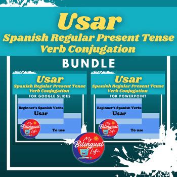 Usar Spanish Regular Present Tense Verb Conjugation Bundle TPT