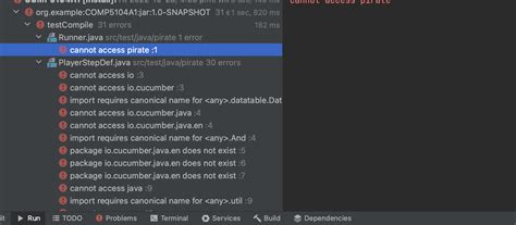 Java Intellij Mvn Install Complains Cannot Access During