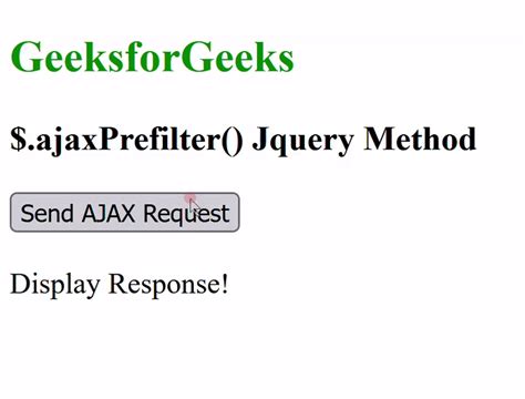 jquery ajaxprefilter method geeksforgeeks
