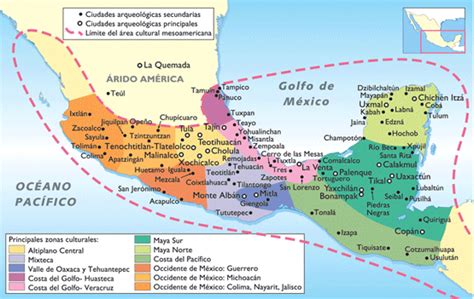 Mapa de Mesoamérica Mapa Físico Geográfico Político turístico y