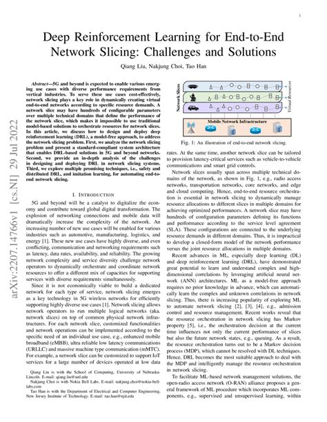 Deep Reinforcement Learning For End To End Network Slicing Challenges