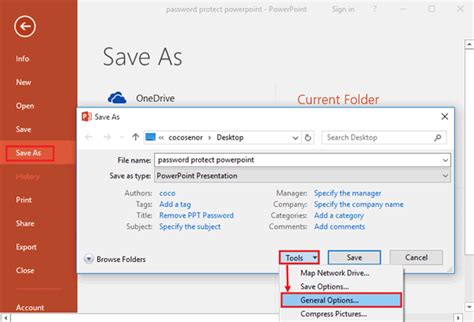 password protect powerpoint