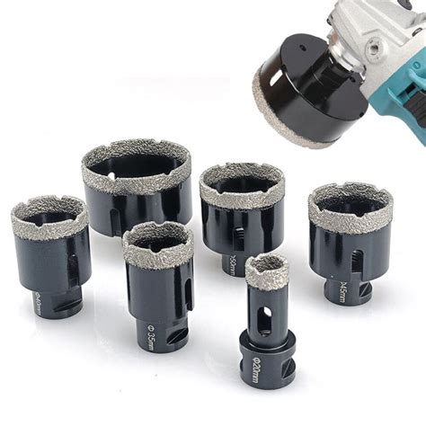 Scie cloche 55mm Mèche de perçage en diamant brasé à sec filetage M14