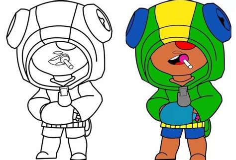 Coloriage Leon Brawl Stars Dessin à imprimer WONDER DAY Coloriages