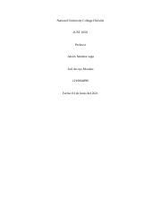 tarea 5 1 just 1050 docx National University College División JUST