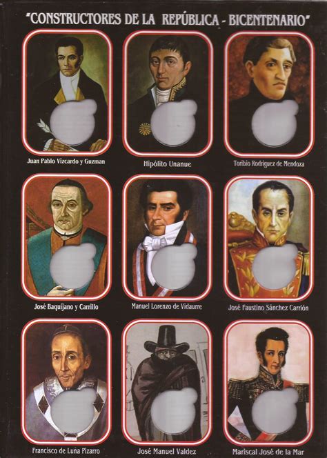 Album de Colección de Serie Numismática Constructores de la República