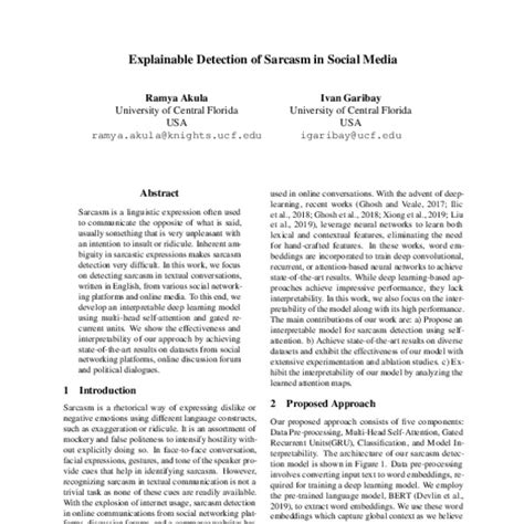 explainable detection of sarcasm in social media acl anthology