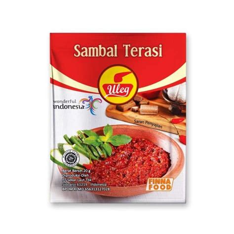 Jual Finna Sambal Uleg Terasi Sachet 10x10x20 Gr Di Seller Warung
