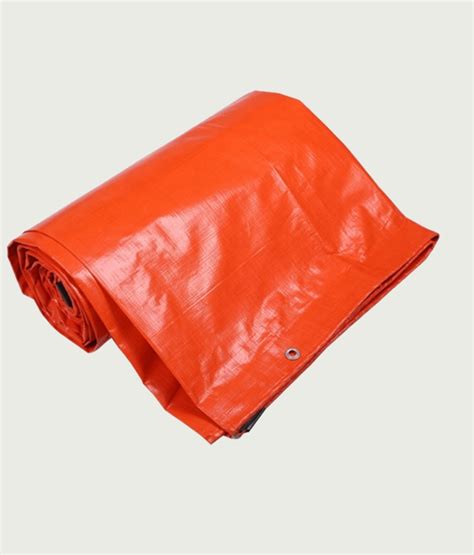 30x27 Ft 170 GSM HDPE Heavy Duty Tarpaulin Sheet Orange Tarpaulin