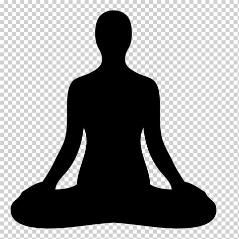Silueta De Persona Sentada Ilustraci N Meditaci N Budista Yoga