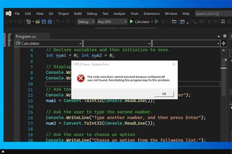 Dll Not Found In Visual Studio How To Fix