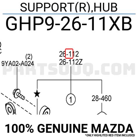 Supportrhub Ghp92611xb Mazda Parts Partsouq