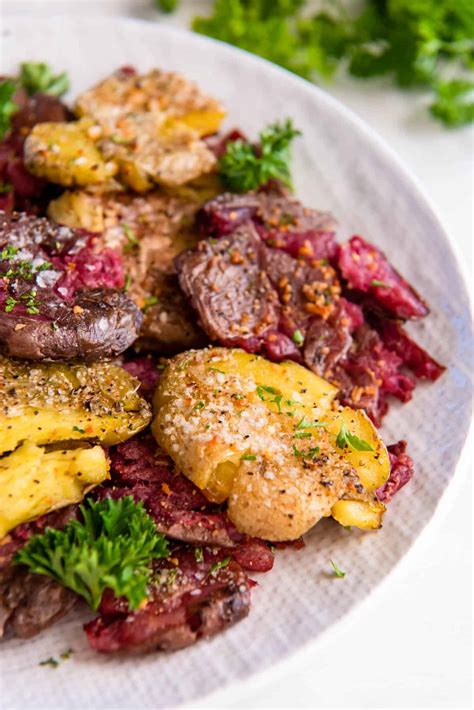 Smashed Fingerling Potatoes Spoonful Of Flavor