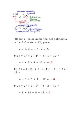 Valor Num Rico De Un Polinomio Pdf