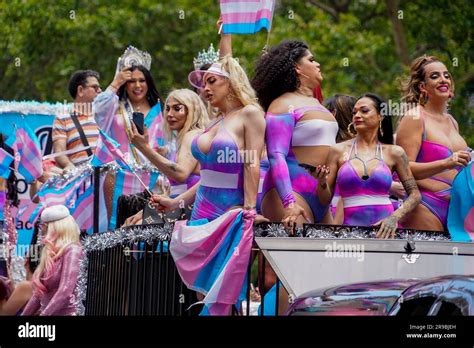 New York New York Usa 25th June 2023 The 2023 Ny Pride Parade Held Along Fifth Avenue In