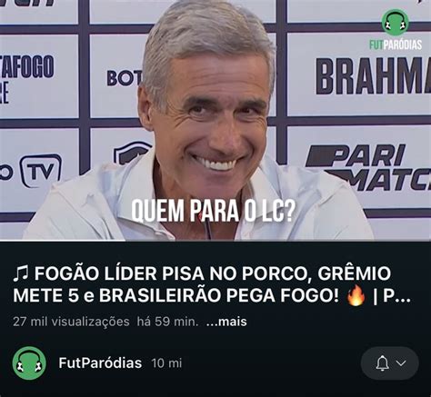 FutParódias on Twitter desculpa torcida do fogão