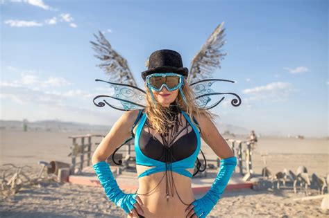 The Wildest Fashion Photos From Burning Man In Vogue