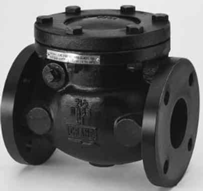 VALVULA CHECK SWING FIERRO NEGRO CLASE125 BRIDADA