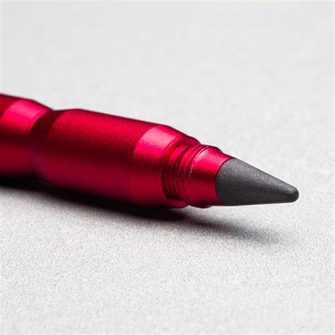 Caneta Esferográfica e Lápis Grafite Multifunções Vermelho