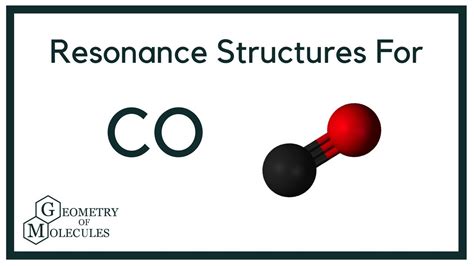 CO Resonance Structures Carbon Monoxide Resonance Structures YouTube