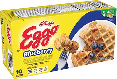 Blueberry Frozen Waffles L Eggo With Eggo