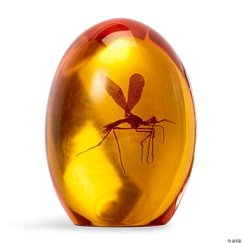 Jurassic Park Mosquito In Amber Resin Paper Weight Measures Inches