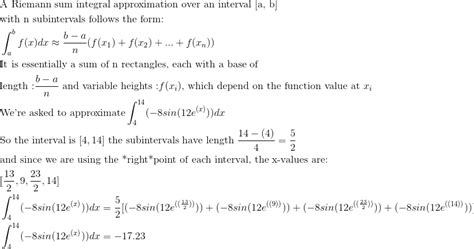 riemann sum right evaluation ap calculus bc