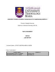 Lab Cmt Converted Pdf Universiti Teknologi Mara Cawangan Kota