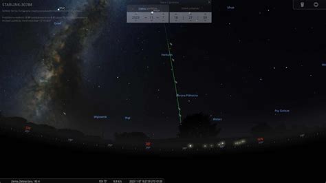 Satelity Starlink We Wtorek 7 Listopada Nocne Niebo