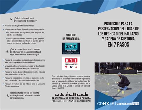 Cadena de Custodia PROTOCOLO para la preservación DEl lugar de los