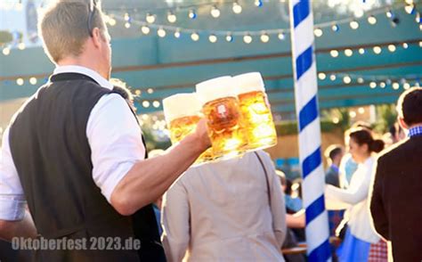 Bierpreise 2023 Was kostet Mass auf dem Oktoberfest Preise für
