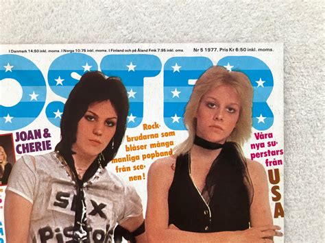 The Runaways Cover Poster 1977 Swedish Poster Magazine 1970s Etsy