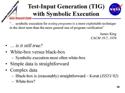 symbolic execution and test input generation ppt download