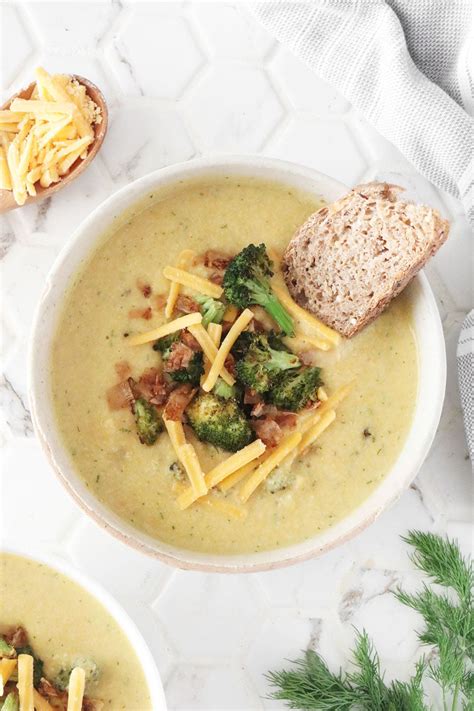Cheesy Vegan Broccoli Soup Clean Green Simple
