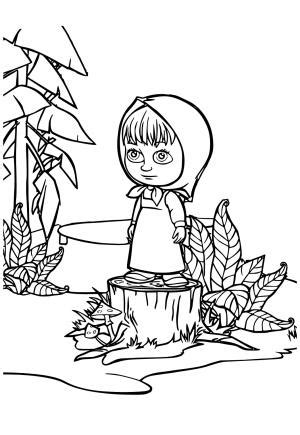 Dibujos E Imagenes Masha Y El Oso Para Colorear Y Imprimir Gratis
