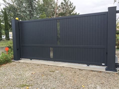 Portail Alu Coulissant Portail Alu Portail Portail Aluminium Coulissant