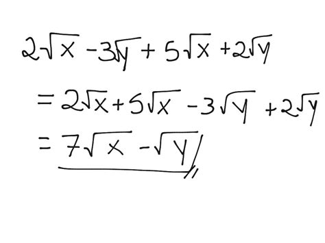 adding and subtracting radical expressions math precalculus showme