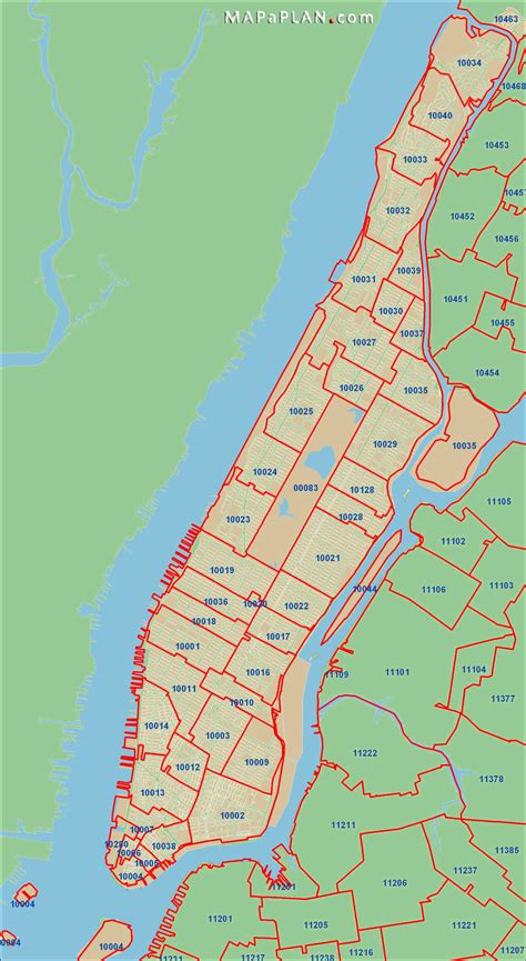 Map Zip Codes Manhattan London Top Attractions Map