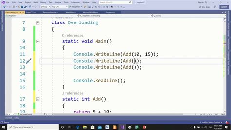 method overloading optional parameters recursive recursion youtube